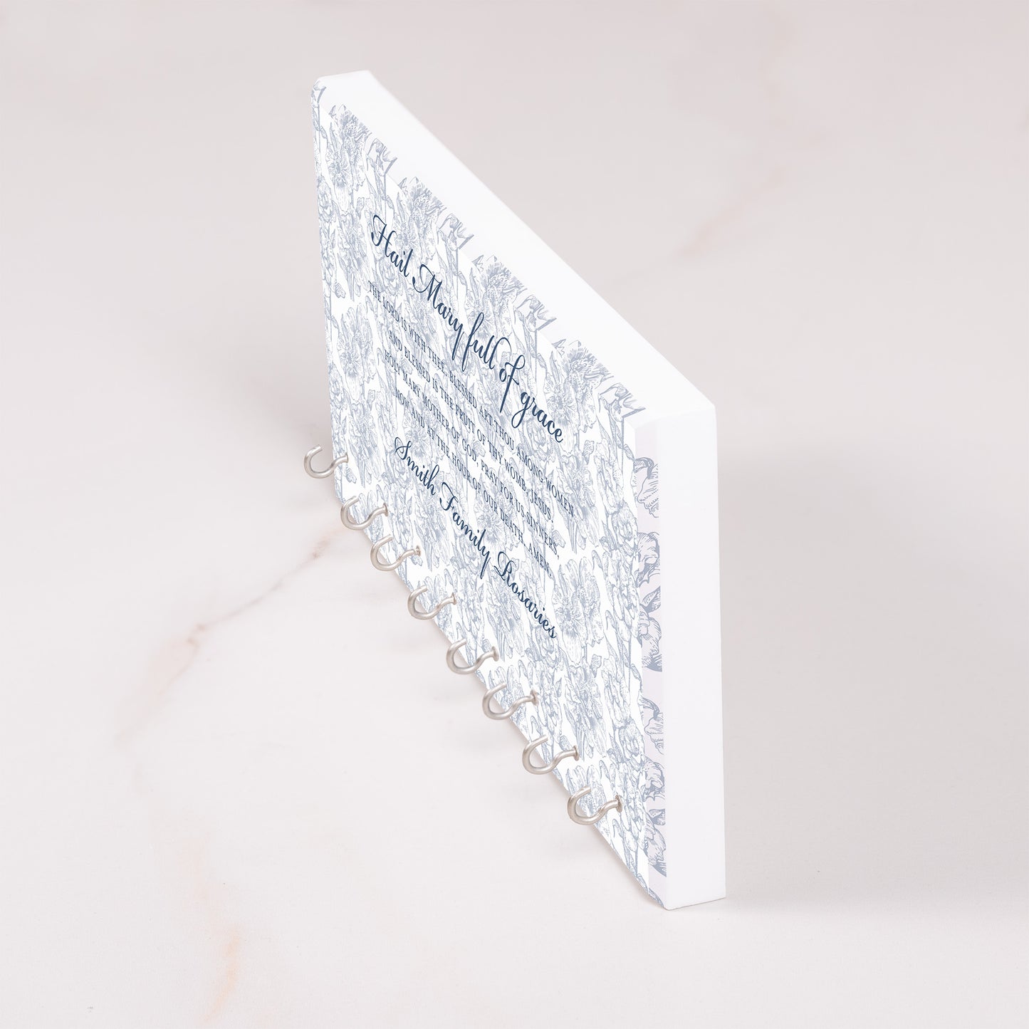 Personalized Hail Mary Toile Rosary Rack – Rosary.com